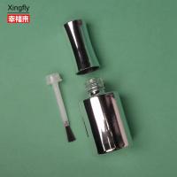 China Glass 15ml Nail Polish Bottle Custom Made UV Coating With Brush And Cap for sale