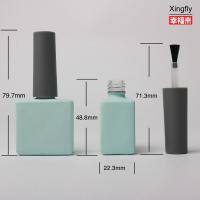 China Smooth Empty Nail Polish Glass Bottle 14ml Custom Color Private Label Uv Gel Polish Bottle for sale