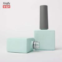 China Smooth Empty Nail Polish Glass Bottle 14ml Custom Color Private Label Uv Gel Polish Bottle for sale