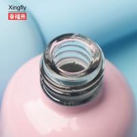 China Modern 10ml Nail Polish Bottle Oval Glass Nail Polish Container Packaging for sale