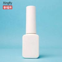 China Round Glass 8ml Gel Polish Bottle With Brush And Cap for sale