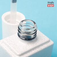 China Transparent 12ml Gel Polish Bottle Customizable Surface Craftsmanship With Brush And Cap for sale