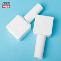China Transparent 12ml Gel Polish Bottle Customizable Surface Craftsmanship With Brush And Cap for sale