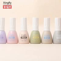 China Clear 12ml Luxury Empty Gel Glass Nail Polish Bottle Custom Logo Square Nail Polish Bottle for sale