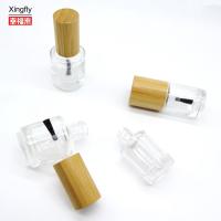 China 11ml Round Nail Polish Bottle With Wooden Cap UV Gel Empty Bottle Of Nail Polish Glue for sale