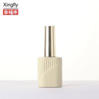 China 10ml Nail Gel Polish Glass Bottle Custom Color Design Empty Bottle With Brush Cap for sale
