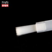 China Nail Polish Brush White Flat Hair Acrylic Nail Art Brushes Nail Polish Replacement Brush for sale