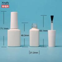 China 8ml Nail Polish Glass Bottle Square With Brush Empty Gel Uv Nail Polish Bottle for sale