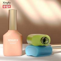 China 15ml Nail Polish Bottle Empty Glass Nail Gel Polish Bottle With Cap And Brush for sale