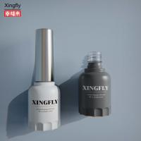 China 12ml Nail Polish Bottle Round Container UV Gel Nail Varnish Glass Bottle for sale