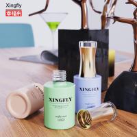 China Custom Printed 15ml Unique Gel Nail Polish Oil Glass Bottle With Cap Brush for sale