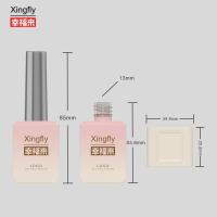 China Gel Polish Square Bottle Beauty And Cosmetics Industry 13ml Uv Gel Polish Glass Bottle for sale