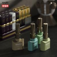 China 12ml Nail Polish Bottle Empty Polish Nail Uv Gel Polish Glass Bottle With Cap Brush for sale