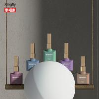 China 12ml Nail Polish Bottle Empty Polish Nail Uv Gel Polish Glass Bottle With Cap Brush for sale