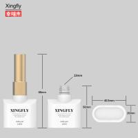 China 12ml Nail Polish Bottle Square Empty Glass Nail Polish Bottle Of Nail Polish for sale
