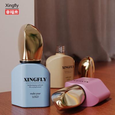 China 12ml Nail Polish Bottle Empty Gel Glass Bottle With Cap And Brush For UV Gel Polish for sale