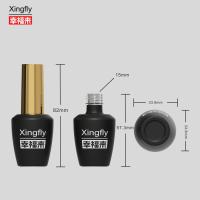 China Round Nail Polish Bottle 16ml Uv Gel Polish Glass Bottle For Nail Polish With Cap And Brush for sale