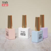 China 15ml UV Gel Nail Polish Glass Bottles New Style Gel Nail Polish Container Square Bottles for sale