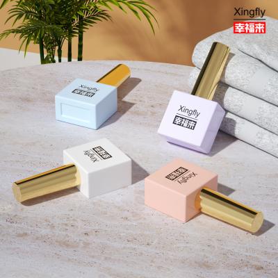 China 15ml UV Gel Nail Polish Glass Bottles New Style Gel Nail Polish Container Square Bottles for sale
