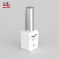 China Classic 10ml Square Unique Empty Glass Nail Polish Bottles Gel Polish Container for sale