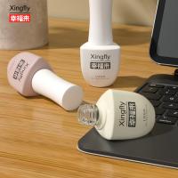 China 8ml Nail Polish Bottles UV Empty Glass Nail Gel Polish Bottles With Brush Cap for sale