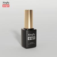 China 16ml Gel Polish Square Bottle Gel Nail Polishes UV Glass Bottle With Brush Cap for sale