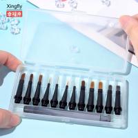 China Nail Painting Brush Head Gel Nail Polish Painting Nail Art Brush Pen with Replaceable Brush for sale