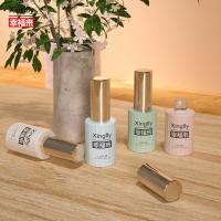 China 12ml Nail Polish Bottle UV Gel Polish Glass Bottle For Wide Brush Unique Design for sale