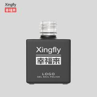 China 17ml Gel Polish Square Bottle Custom Spray Paint Glass Bottle Surface Uv Nail Polish Bottle for sale