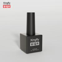 China 17ml Gel Polish Square Bottle Custom Spray Paint Glass Bottle Surface Uv Nail Polish Bottle for sale