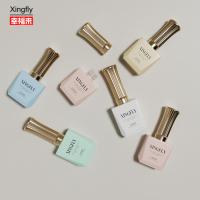 China 12ml Nail Gel Polish Bottle Customized LOGO empty nail polish bottles with brush Cap for sale