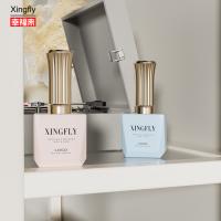 China 12ml nail Gel Polish Square Bottle Empty Uv Gel Polish Glass Bottle with cap and brush for sale