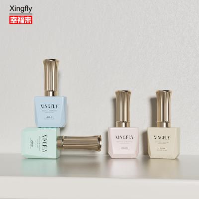 China 12ml Nail Gel Polish Bottle Customized LOGO empty nail polish bottles with brush Cap for sale