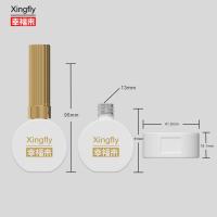China 15ml Nail Polish Bottle Round White Coating UV Gel Nail Polish Glass Bottle For Nail Polish for sale