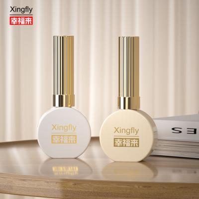 China 15ml Nail Polish Bottle Round White Coating UV Gel Nail Polish Glass Bottle For Nail Polish for sale