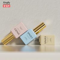 China 17ml Square Gel Nail Container Custom UV Gel Nail Polish Empty Glass Bottle for sale