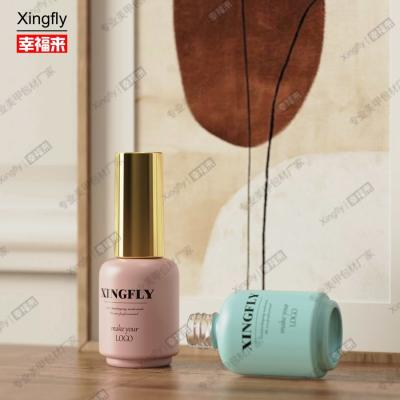 China 17ml Gel Nail Polish Custom Logo Luxury Bottles Container Packaging Gel Polish Bottle for sale