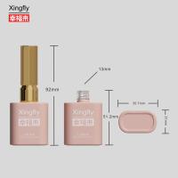 China 12ml Polish Bottle Large-Capacity Gel Nail Polish Glass Bottles With Caps And Brushes for sale