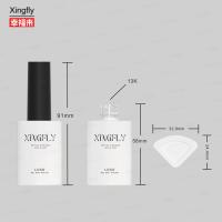 China 12ml Custom Triangle Wholesale Empty UV Nail Gel Polish Bottles With Brush Cap for sale