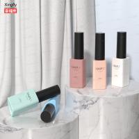 China 12ml Custom Triangle Wholesale Empty UV Nail Gel Polish Bottles With Brush Cap for sale