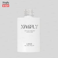 China 12ml Triangle Empty Salon Cosmetics UV Gel Nail Polish Bottles for sale