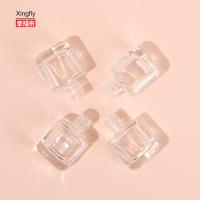 China 8ml Empty Glass Oversized Unique Gel Nail Polish Bottles With Cap Brush for sale