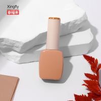 China Empty Fancy Nail Polish Bottles Gel Nail Polish Jars Glass Bottle Cap With Brush for sale