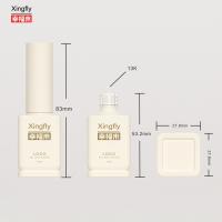 China 15ml Square Custom Private Wholesale Professional Soft Gel Nail Polish Bottle for sale
