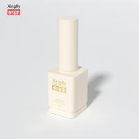 China 15ml Square Custom Private Wholesale Professional Soft Gel Nail Polish Bottle for sale