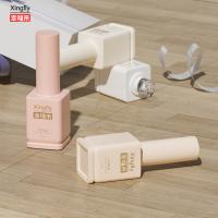 China 15ml Square Custom Private Label Adhesive Tips Gel Nails Polish OEM Custom Glass Bottle for sale