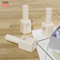 China 15ml Square Custom Private Label Adhesive Tips Gel Nails Polish OEM Custom Glass Bottle for sale