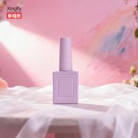 China Empty 12ml Nail Polish Bottle Multi Use Gel Polish Bottle Black Small Nail Polish Brush for sale