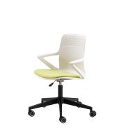 China Modern Swivel PP Plastic Training Chair With Wheels In stock for sale