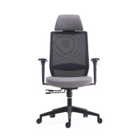 China Fabric Seat  Mesh Swivel Office Chair With Height Adjustable Headrest for sale